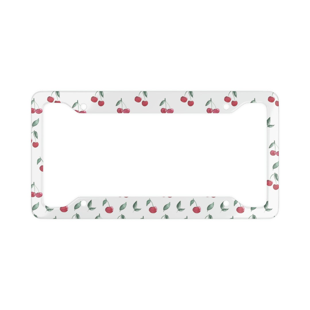 Cherry License Plate Frame,car Accessories for Women, Cute License ...
