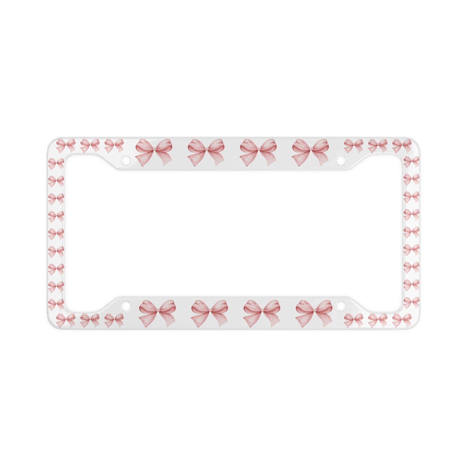 Pink Bow License Plate Frame, License Plate Frame, Pink License Plate ...