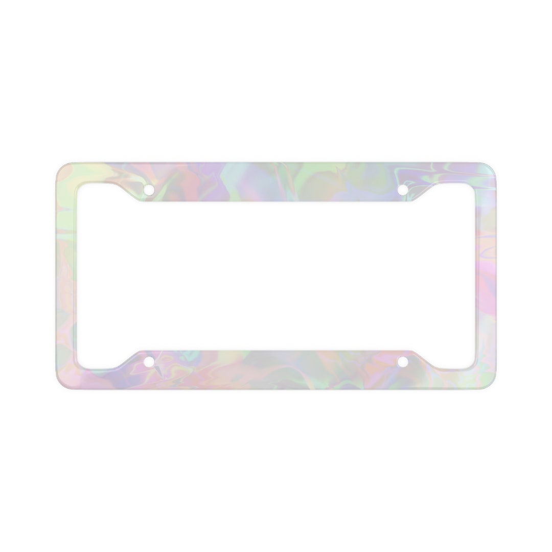 Holographic Foil Camouflage License Plate Frame, Car Accessories for ...