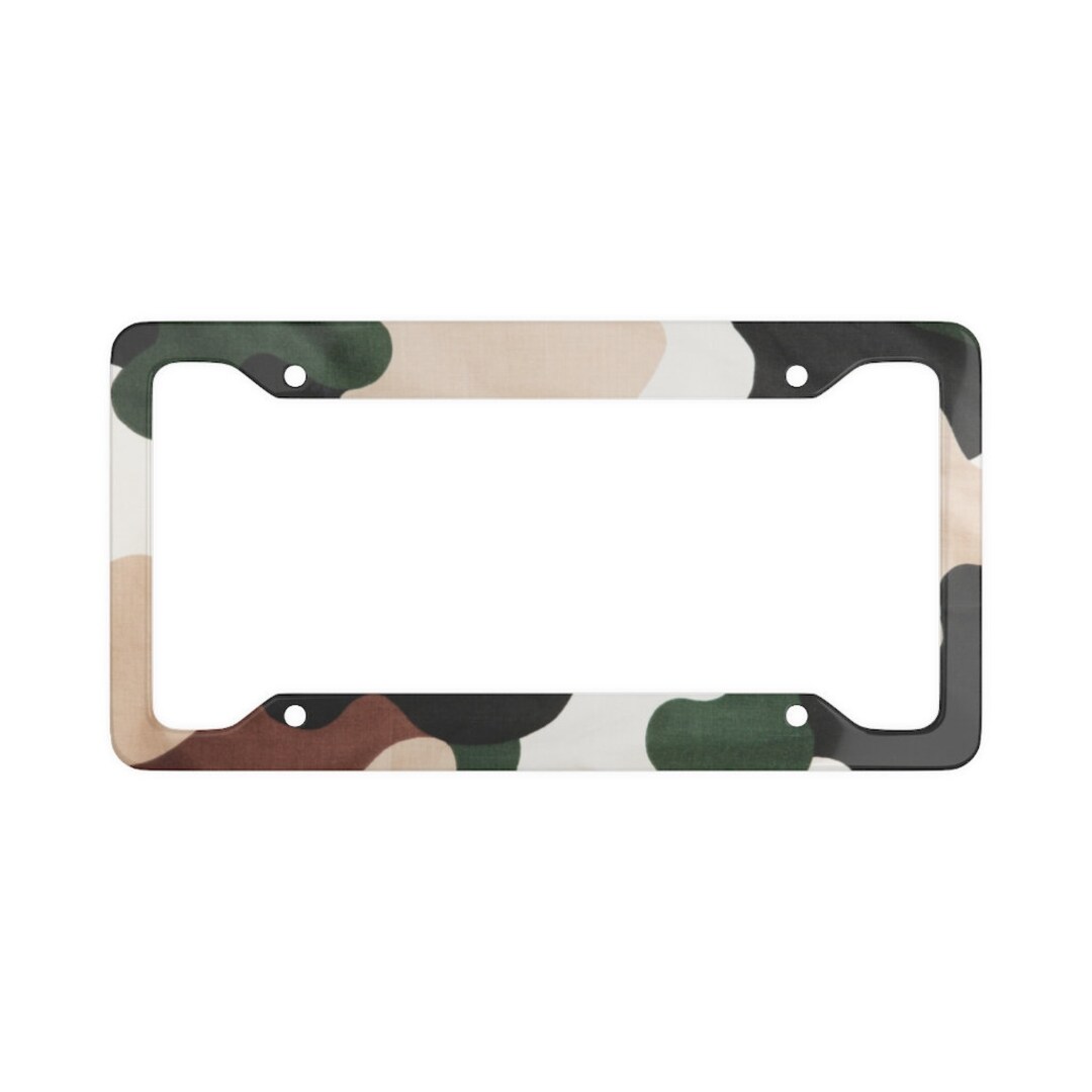 Camo License Plate Frame,car Accessories for Women, Cute License Plate ...
