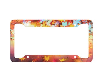 Leaf License Plate Frame - Etsy