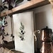 Olive Branch Book Case Bookcover Linen Embroidery Cloth Recycleable ...