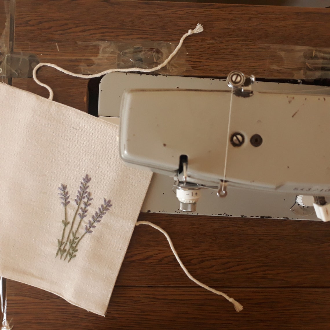 Lavender Book Case Book Cover Linen Embroidery Cloth - Etsy