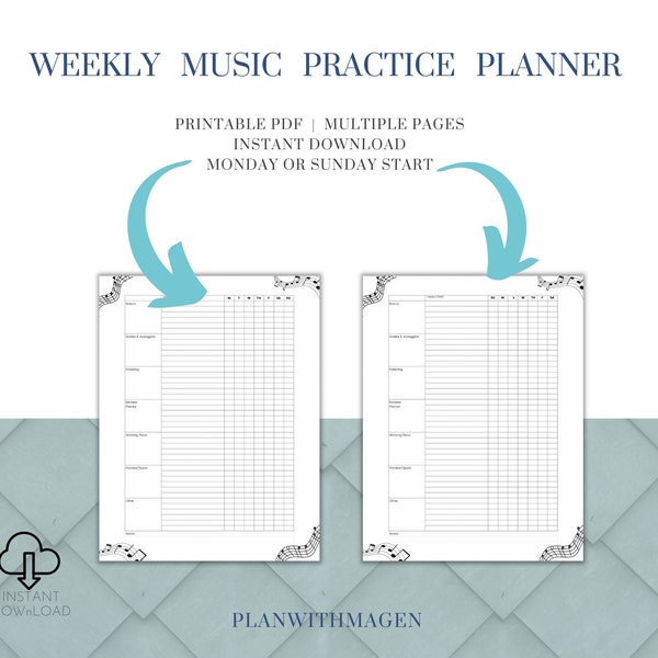 Violin Planner - Etsy