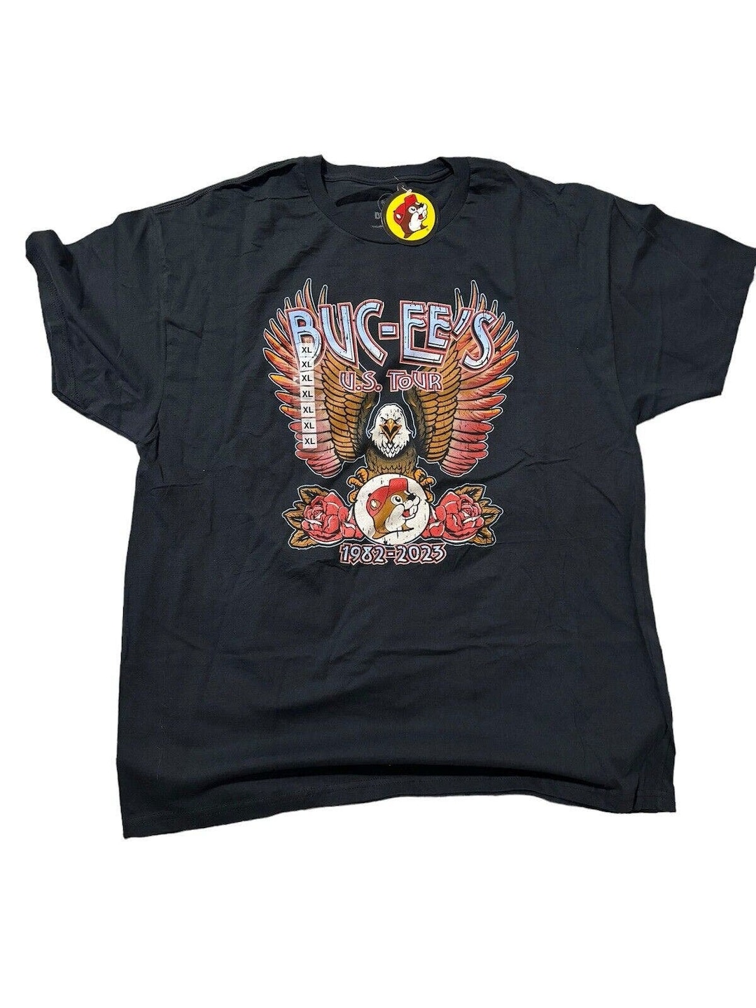 Buc-ee's US Cities Tour 1982-2023 Graphic Tee 2024 Bucees Release XL ...