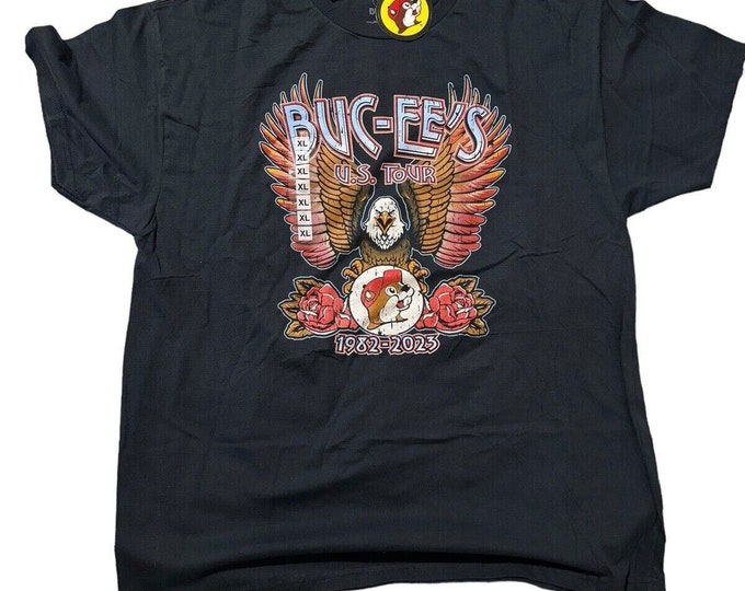 Buc-ee's US Cities Tour 1982-2023 Graphic Tee 2024 Bucee’s Release XL ...