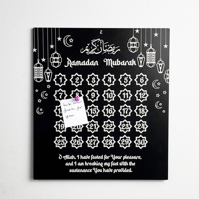 Ramadan Mubarak Countdown Calendar: Wooden Muslim Gift - Etsy