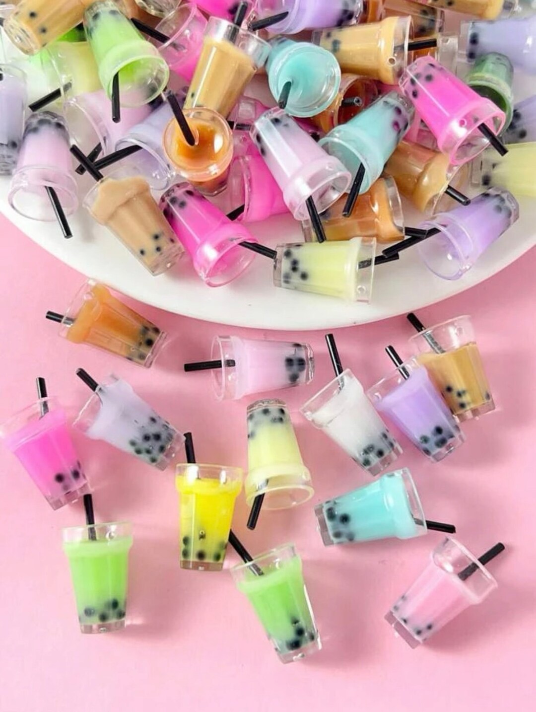 Acrylic Boba Shaped DIY Jewelry Accessory Bubble Tea Cup - Etsy