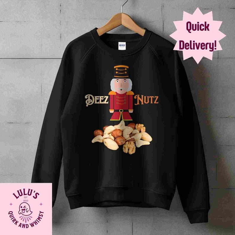 Sarcastic Ugly Christmas Nut Cracker Deez Nuts Offensive Rude - Etsy