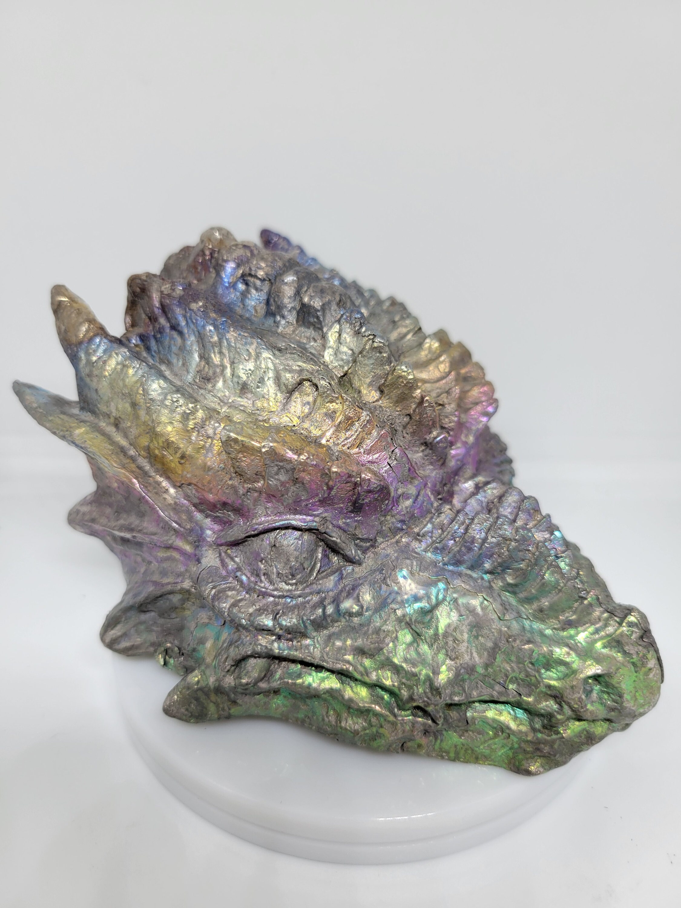 Bismuth 1474g Rainbow Dragon Head Geode - Etsy