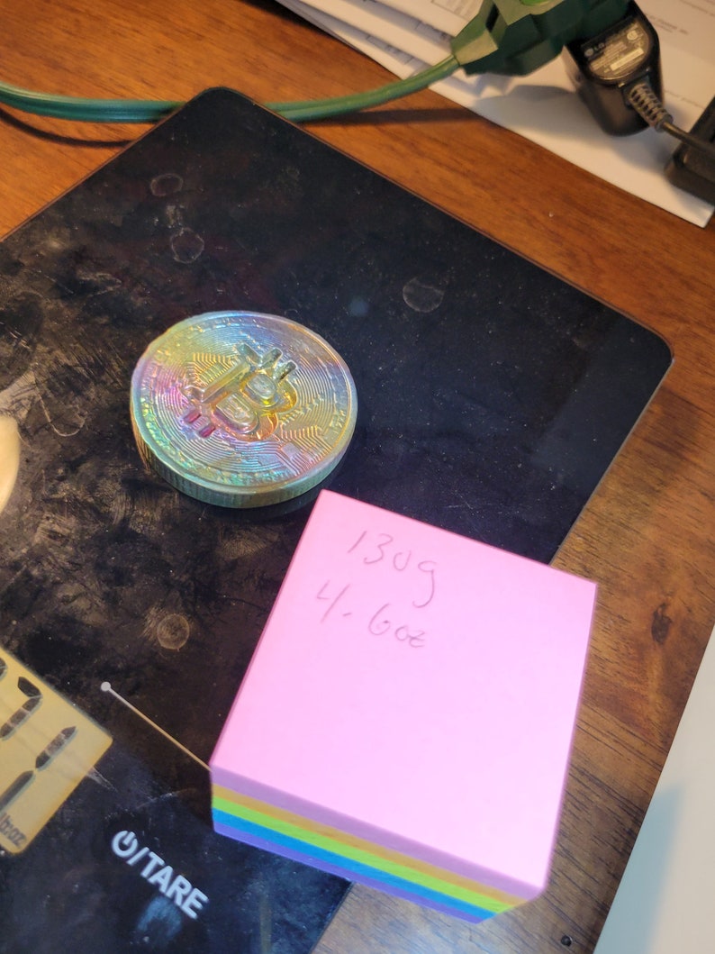 Bismuth 130g Rainbow Bitcoin Ingot - Etsy