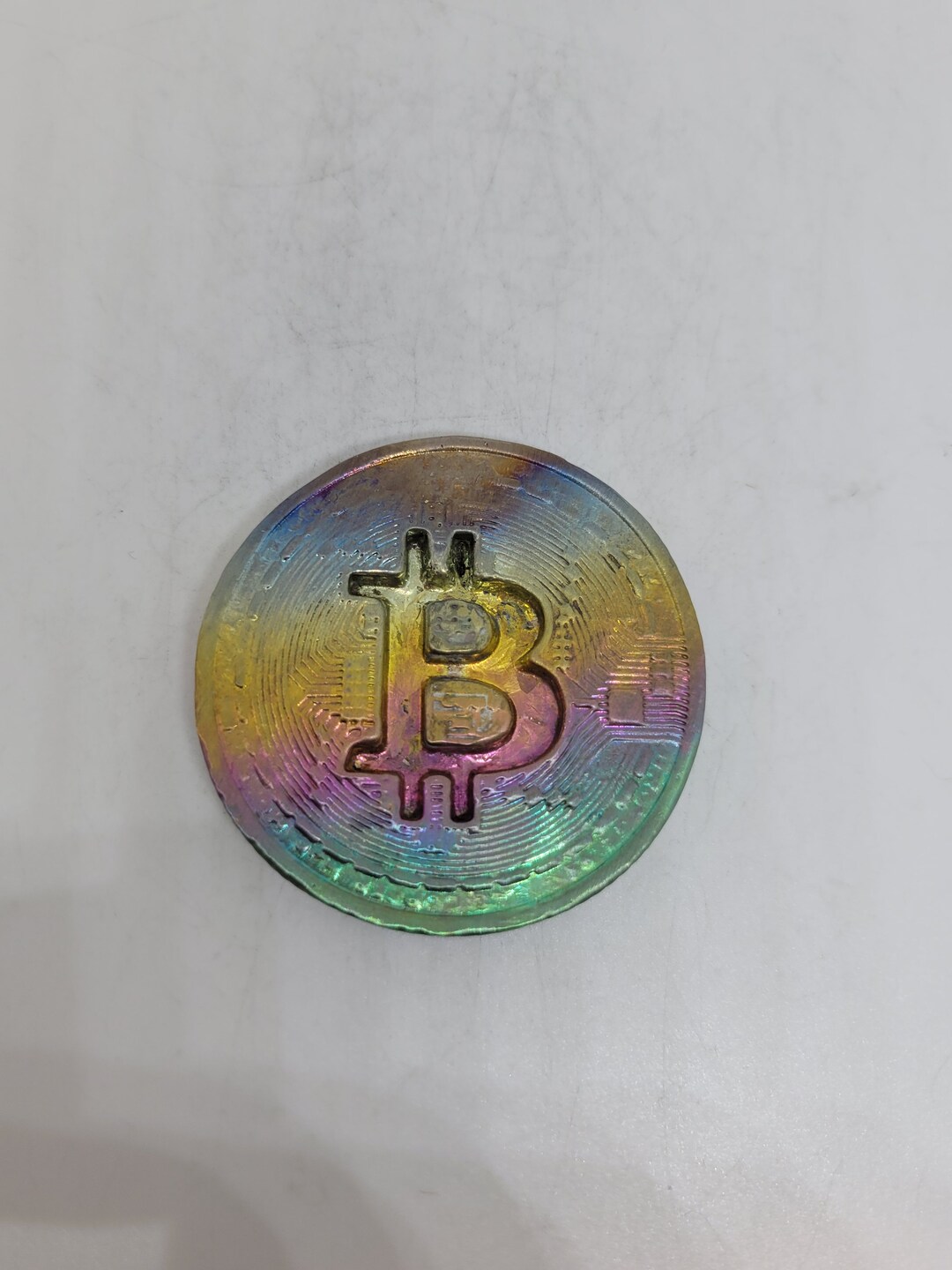 Bismuth 130g Rainbow Bitcoin Ingot - Etsy
