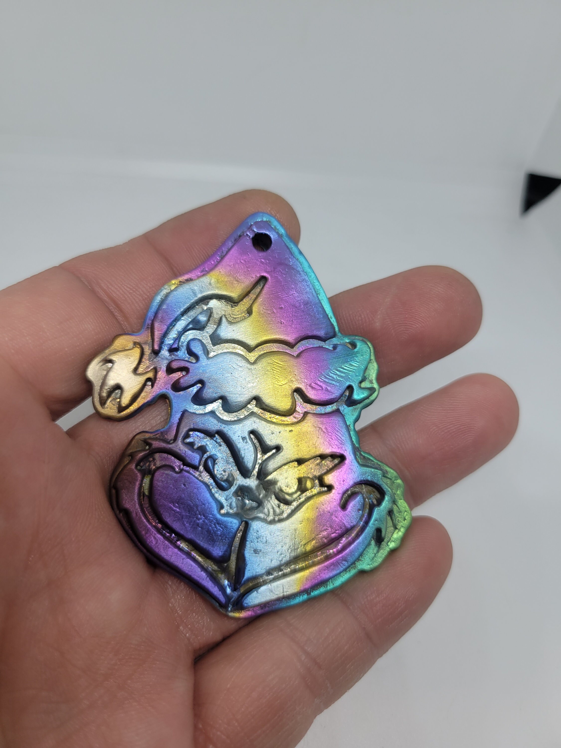 Bismuth Rainbow Grinch 102-113g - Etsy