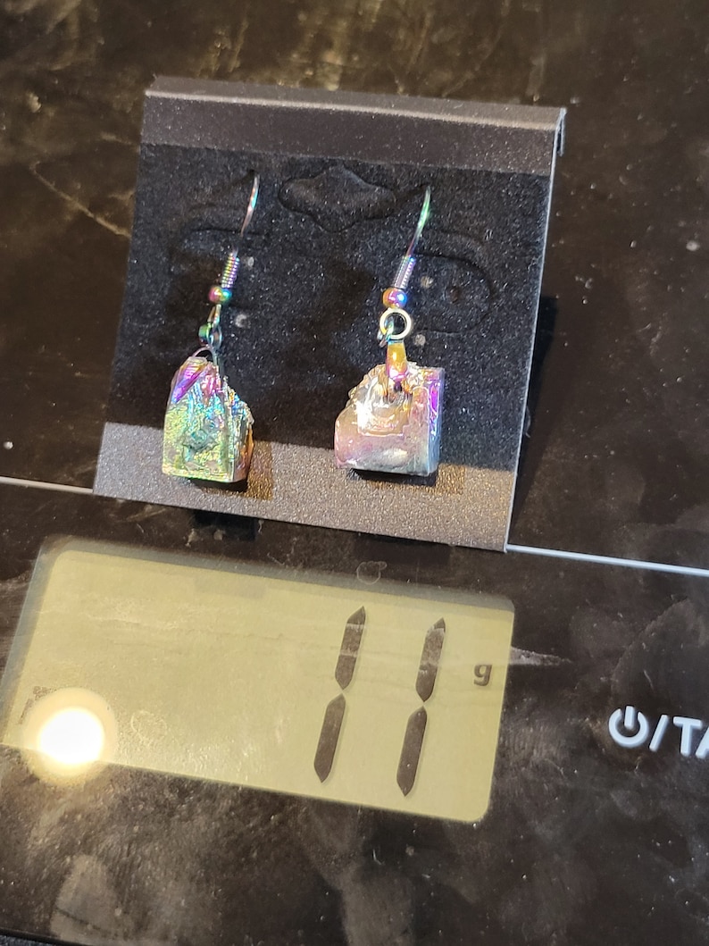 Bismuth 11g Rainbow Crystal Earrings - Etsy