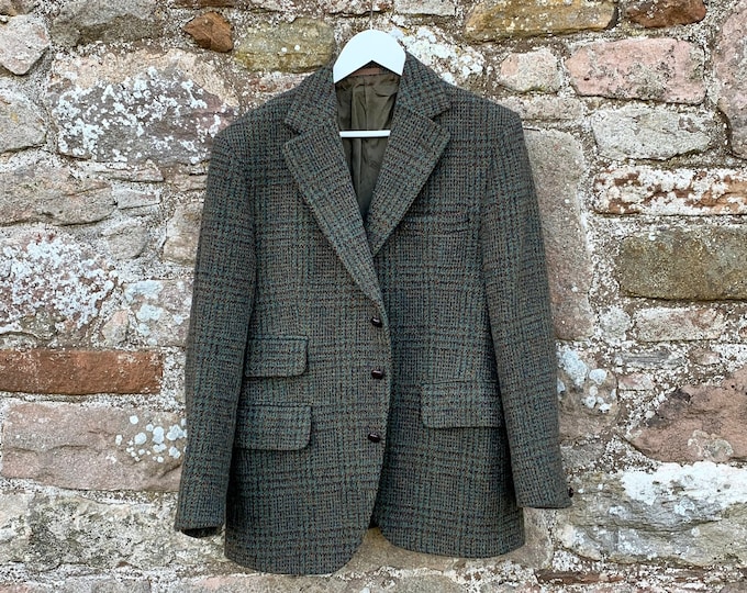 Old School DUNN & Co JACKET / Harris Tweed JACKET / Vintage 3 Button ...