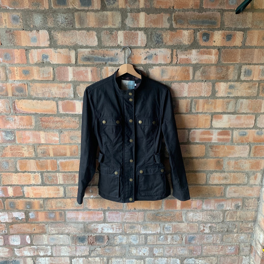 MOTORCYCLE STYLE JACKET - Retro Waxed Cotton Motorbike Style Waxed ...