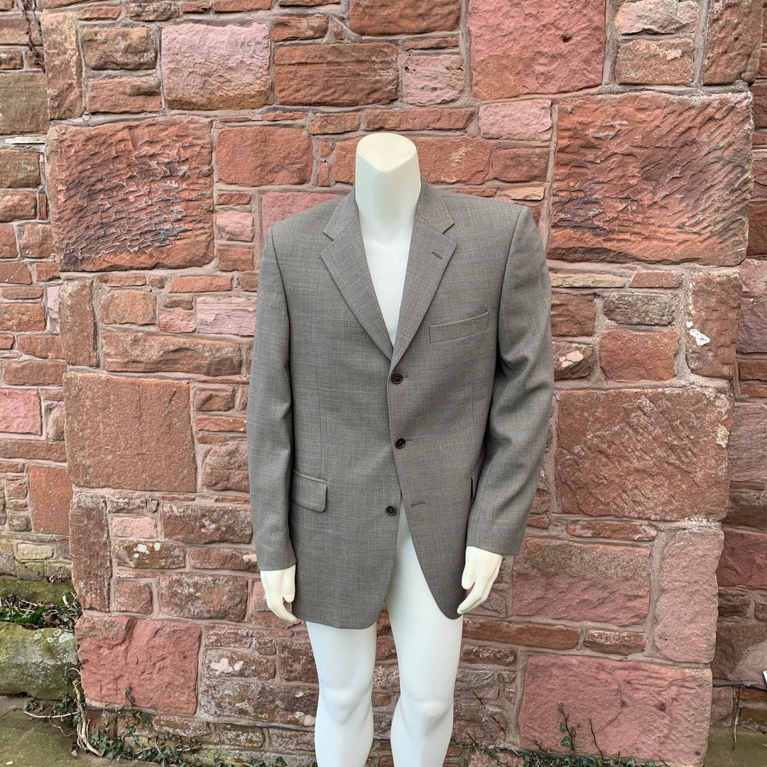 MAGEE HACKING JACKET / Vintage 3 Button Check Hacking or Sports Jacket ...