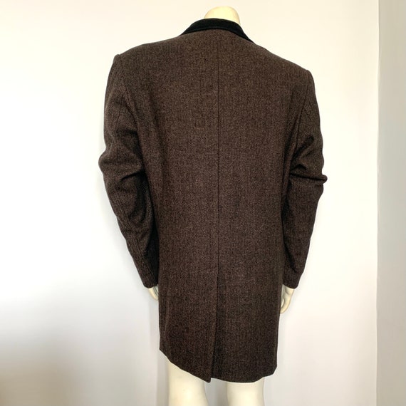 English Tweed Overcoat / A Classic English brown 3 b… - Gem