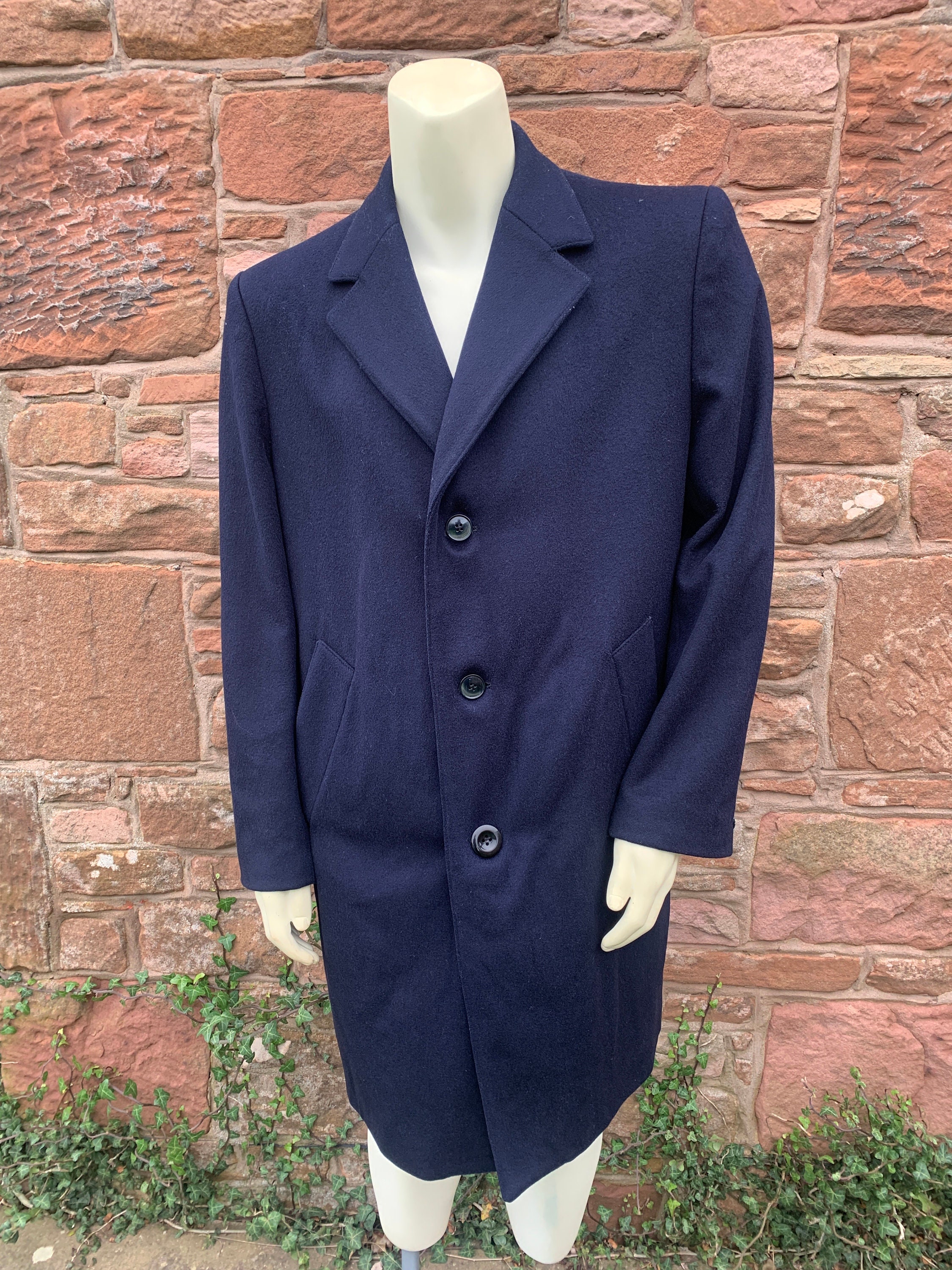 CROMBIE STYLE OVERCOAT Vintage Crombie Style Mens Overcoat Circa 1970s ...
