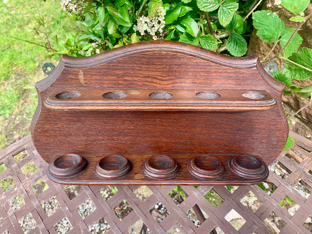 Antique Oak Victorian or Edwardian Pipe Rack , Pipe Stand in the Form ...