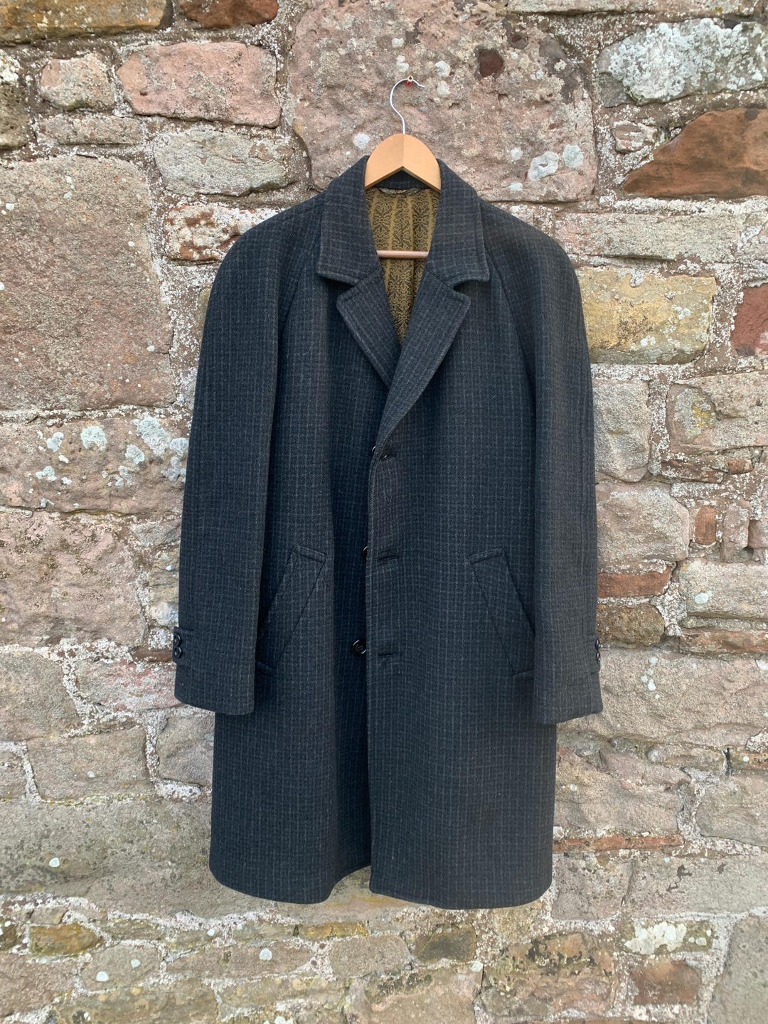1960s 70s BRITISH OVERCOAT - Classic Vintage Sartorial Heavy Quality ...
