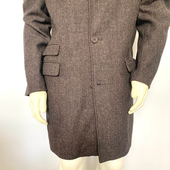 English Tweed Overcoat / A Classic English brown 3 b… - Gem