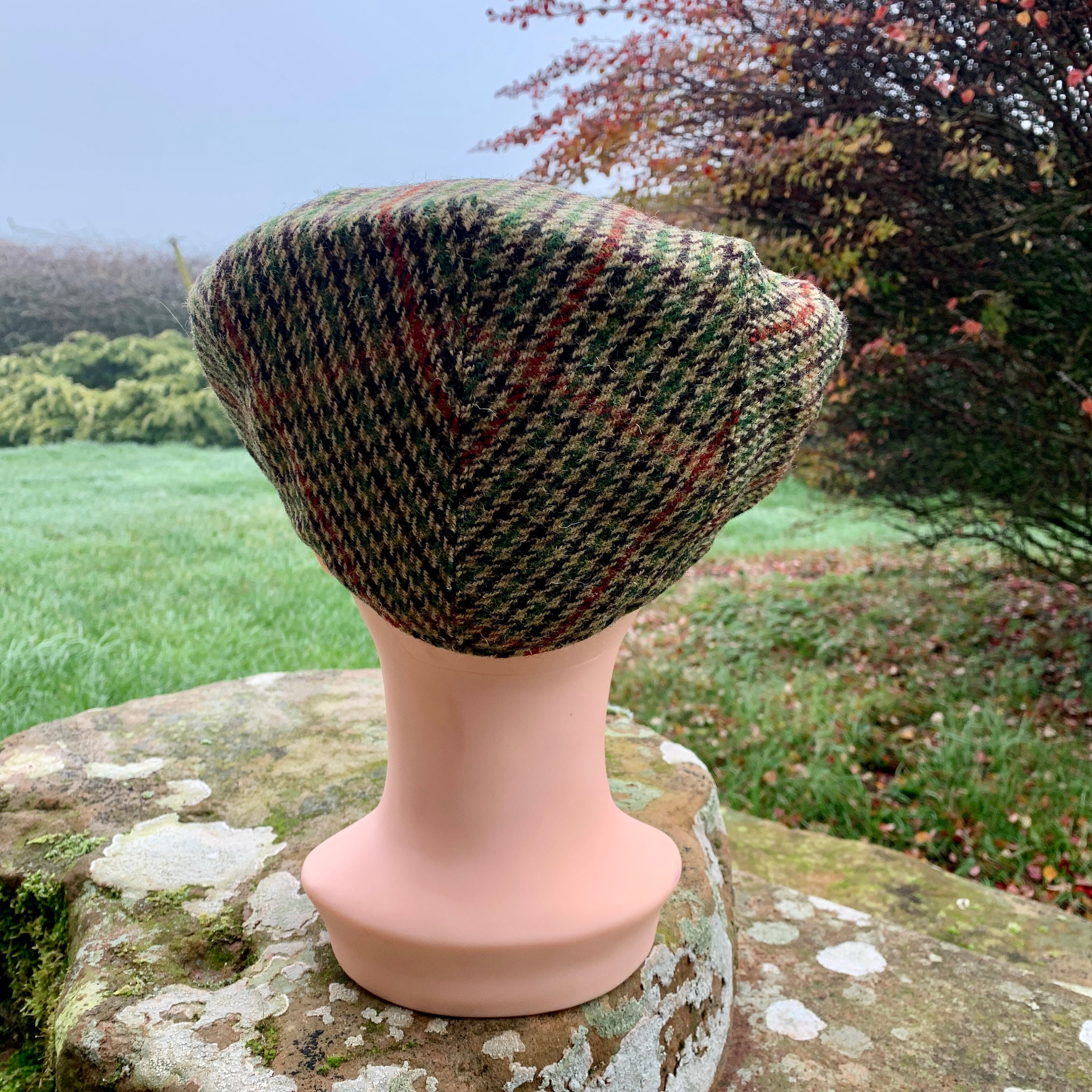 Vintage English Tweed Country Newsboy or Hunting Shooting Fishing Cap ...