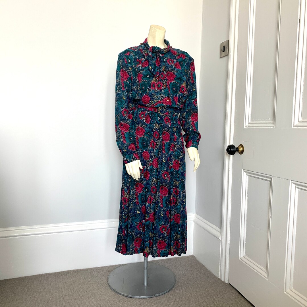 QUINTESSENTIALLY ENGLISH Dress Classic Vintage Midi Dress in the Style ...