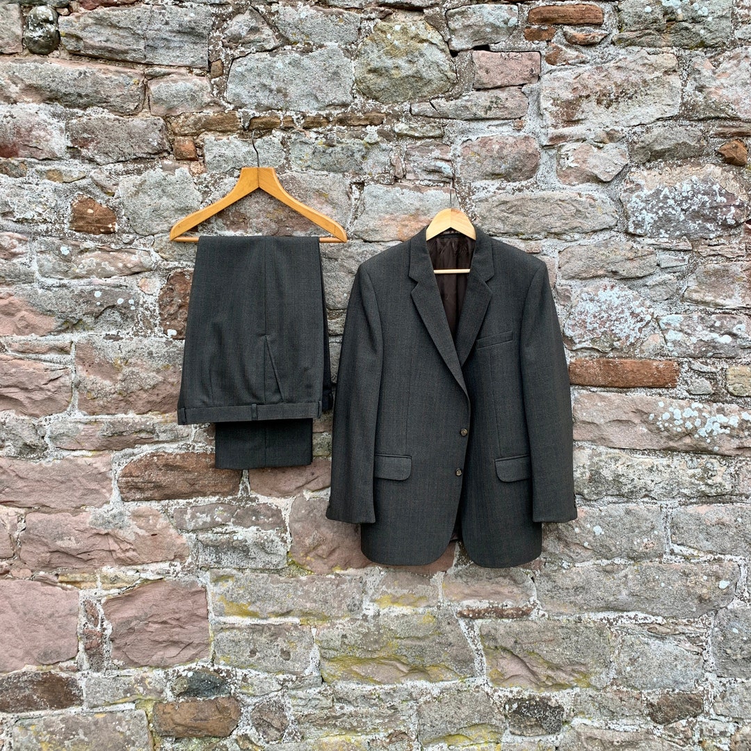 VINTAGE MEN'S SUIT High Quality Classic English Vintage 2 Piece, 2 ...