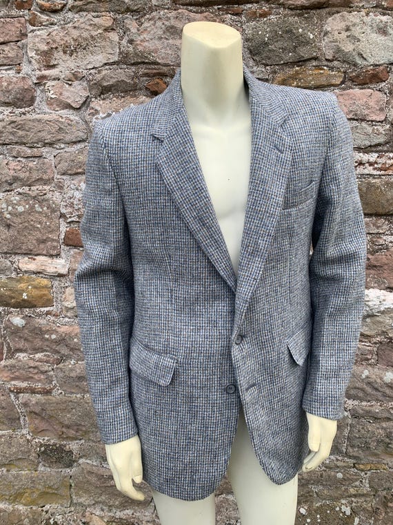 BRITISH HACKING JACKET - Vintage Old School Harris Tw… - Gem