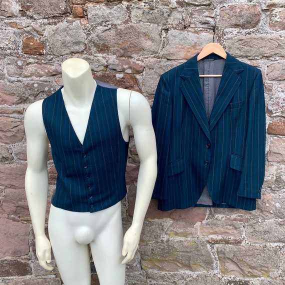 Retro 1960s 1970s Dandy Jacket with matching straight… - Gem