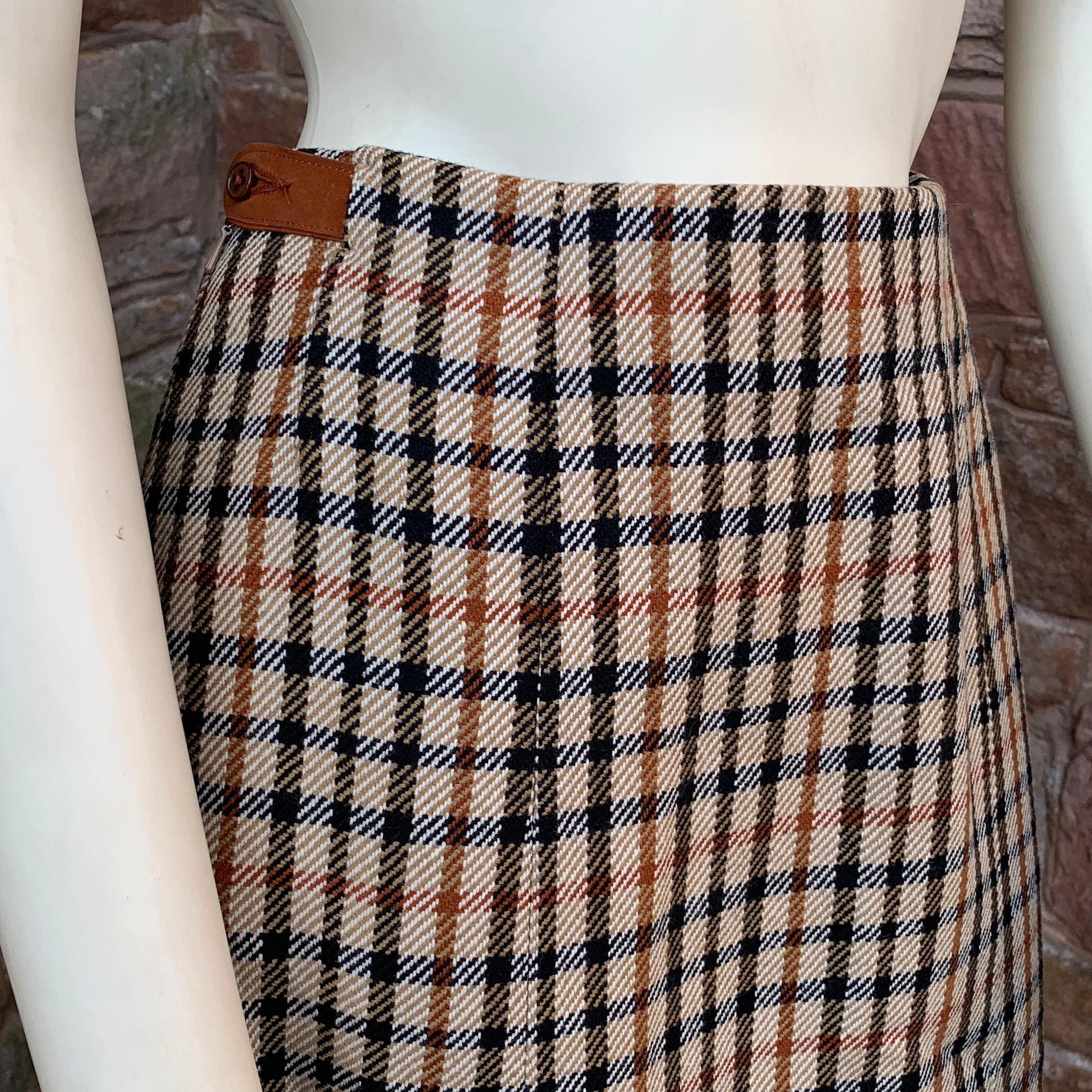 DAKS of London Traditional Vintage Ladies Pleated Country Skirt or ...