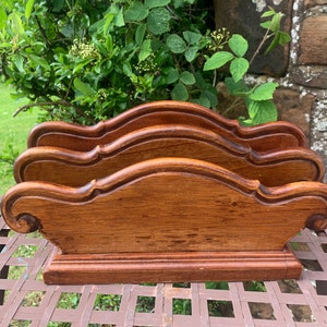 Pretty Vintage 1990s Hardwood Desktop Letter Rack or Document Holder - Etsy