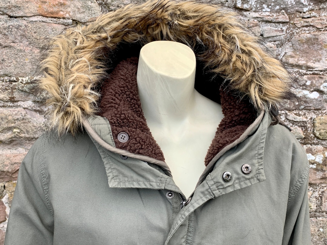FISHTAIL PARKA Vintage Ladies Khaki Retro Fishtail Parka - Etsy Finland