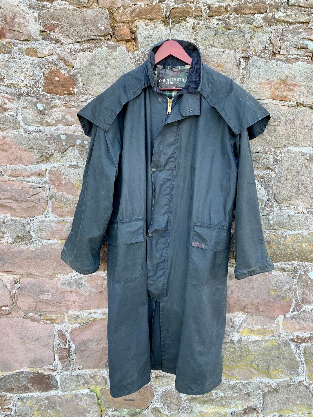 STOCKMAN COAT Vintage Bluey Grey Equestrian Outback Horseback Riding ...