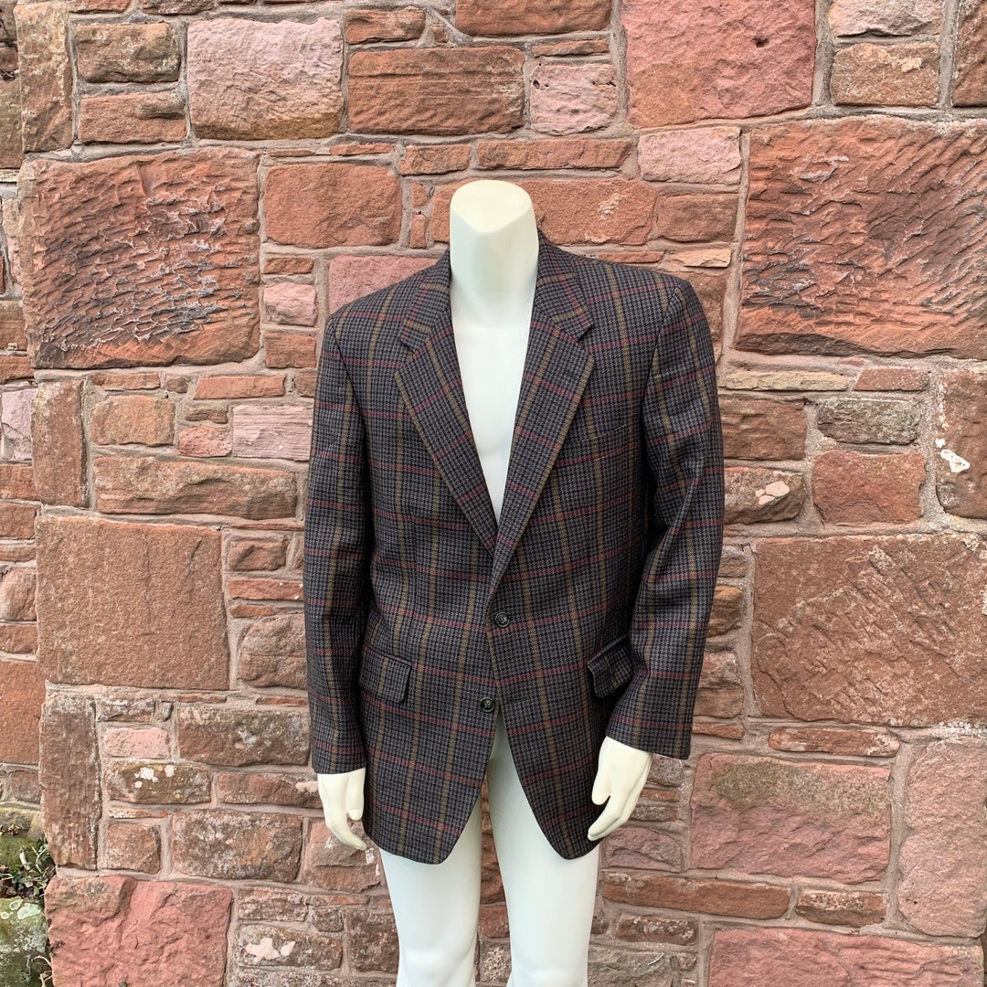 HACKING JACKET / 2 Button Check Hacking or Sports Jacket by Magee in ...