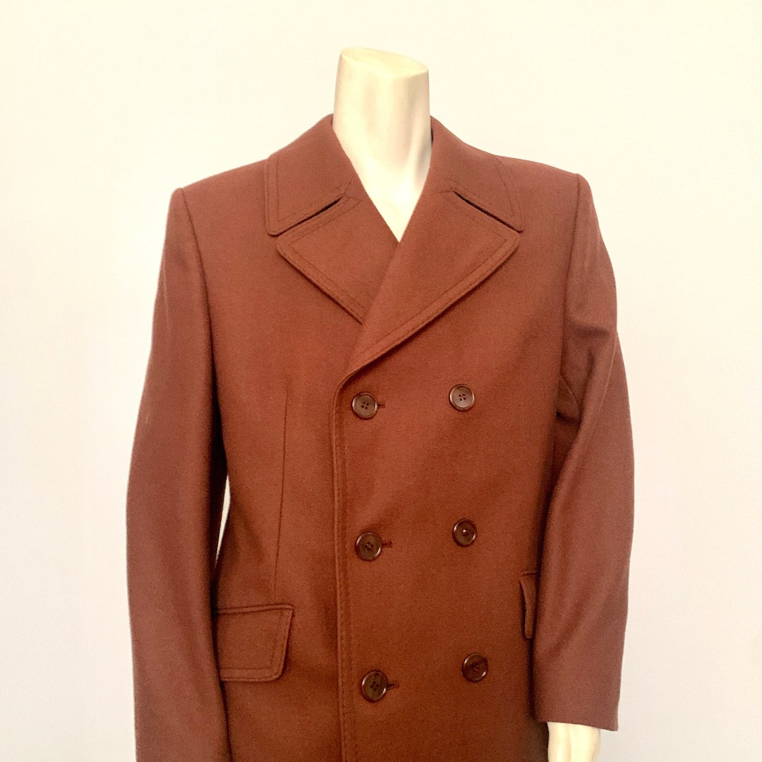 CLASSIC GENTS OVERCOAT / Vintage Sartorial Crombie Style Double Breasted Overcoat Made in ...