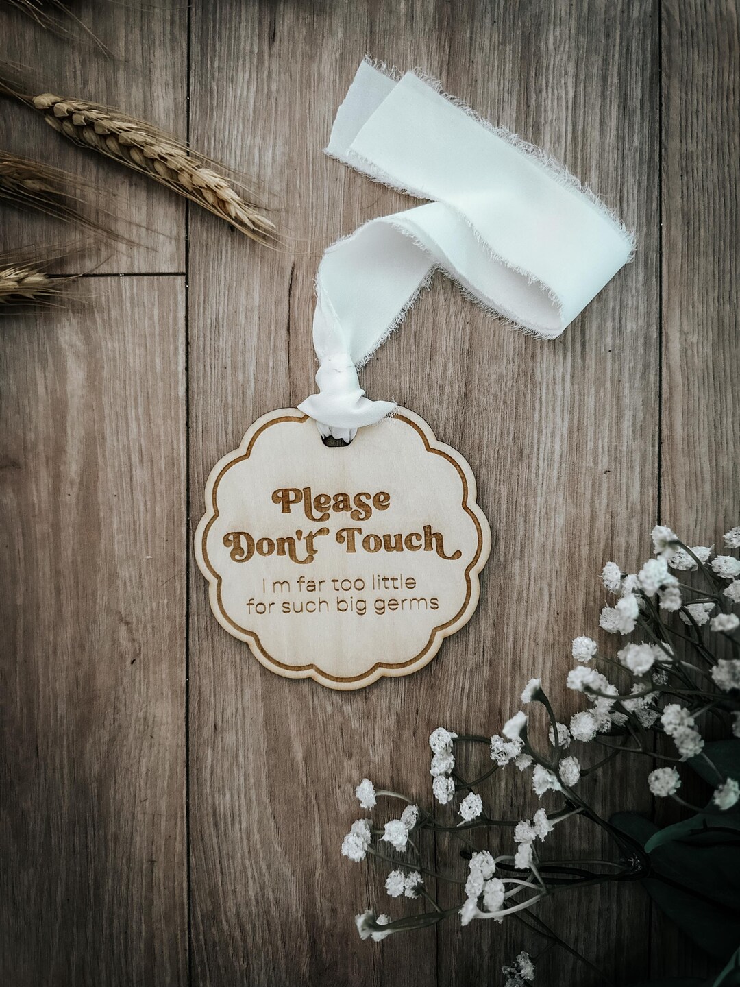 Baby Germs Stroller Tag – Custom Baby Sign, Stroller Décor, Baby Shower ...