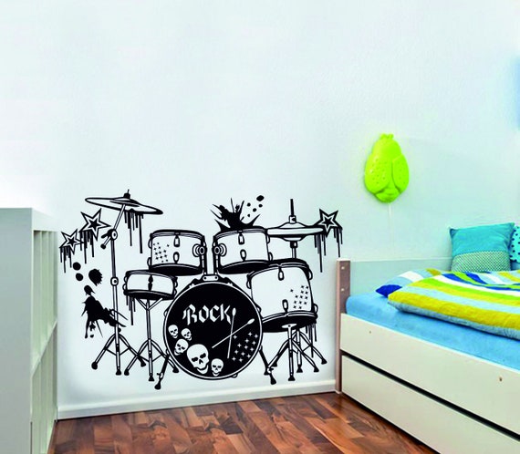 Home Décor Wall Decals & Murals Home & Living Percussion Instrument ...