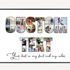 Custom Photo Collage, Name Photo Collage,custom Letter Collage ...