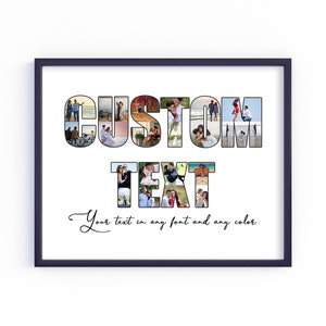 Custom Photo Collage, Name Photo Collage,custom Letter Collage ...