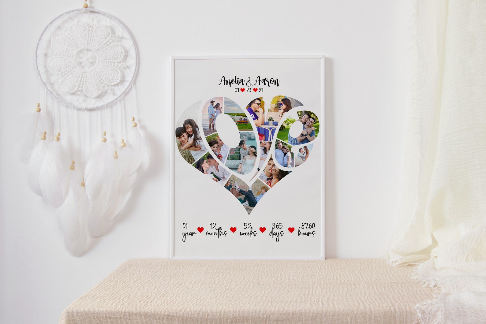 Personalize 1st Year Anniversary Photo Collage Gift 1 Year - Etsy