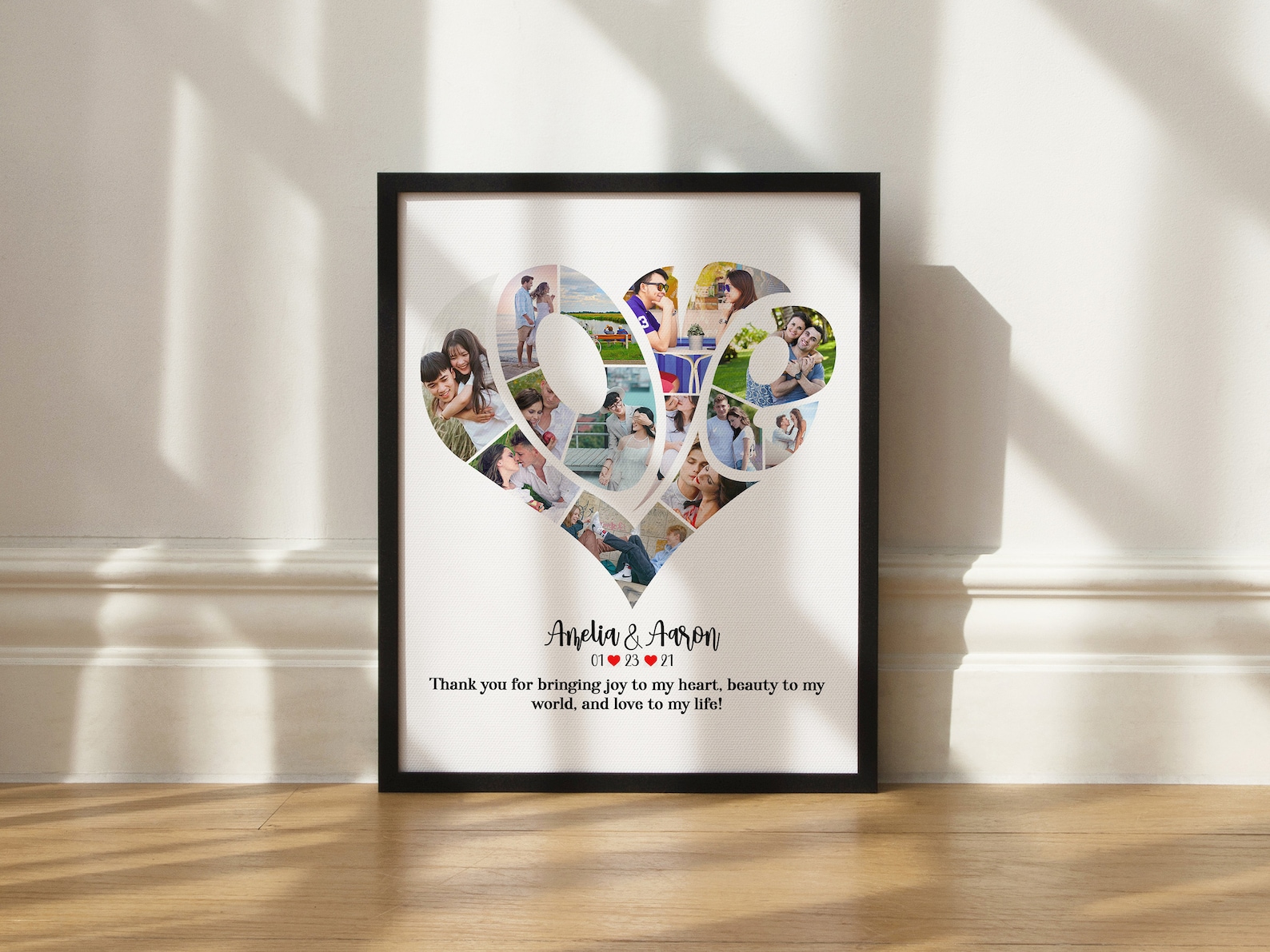 Personalize 1st Year Anniversary Photo Collage Gift 1 Year | Etsy