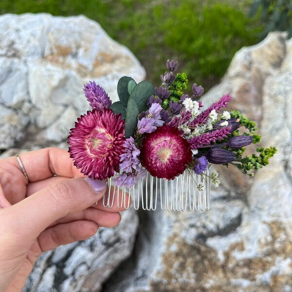 Purple Hair Comb - Etsy