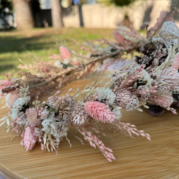 Pink Flower Crown - Etsy