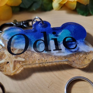 Custom, Beach, Pet , Dog, ID Tag - Etsy