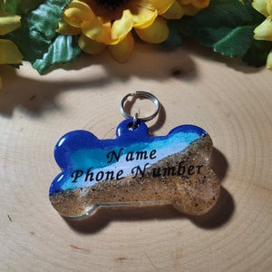 Custom, Beach, Pet , Dog, ID Tag - Etsy