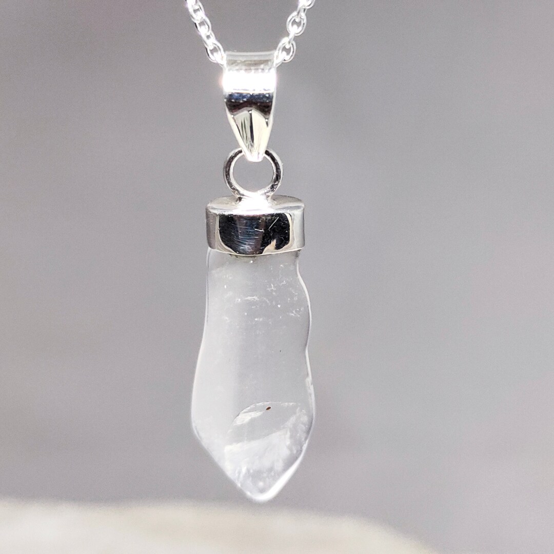 Crystal Necklace, Crystal Pendant, 925 Silver Pendant, Raw Crystal ...