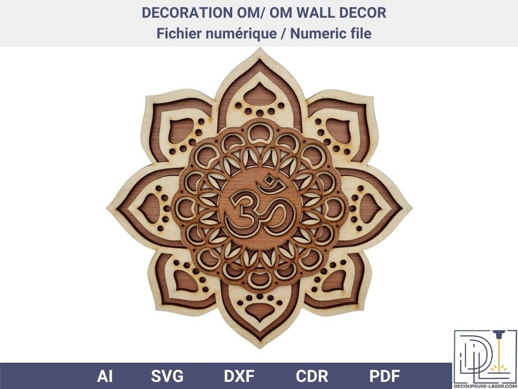 Om Vector File Vector Aum File Om Ai Svg Dxf Cdr - Etsy India