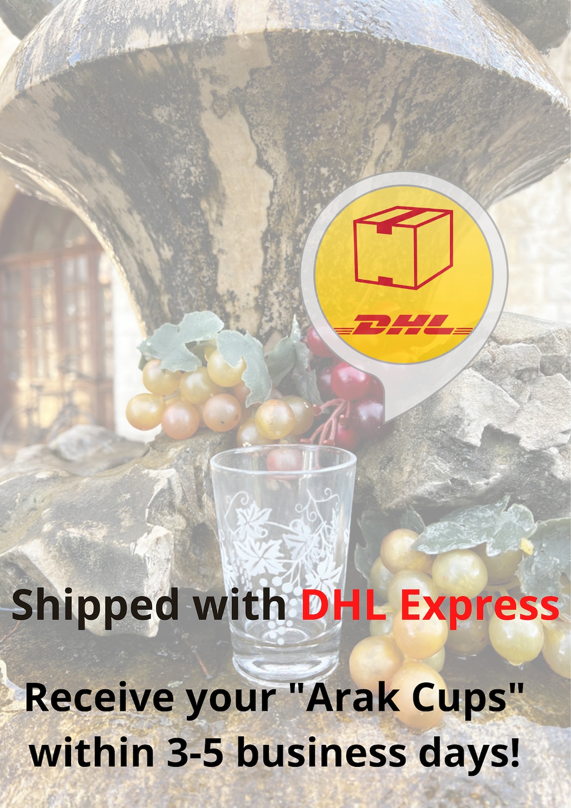 Set of 6 Arak Glass Cups Lebanese Traditional Arak Drinking - Etsy Canada